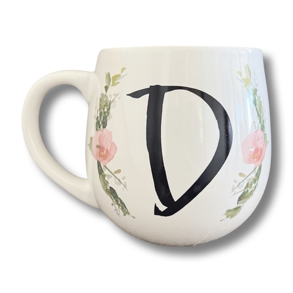 Prima Design | Dining | Prima Design White Mug With Initial D Holds 6 ...